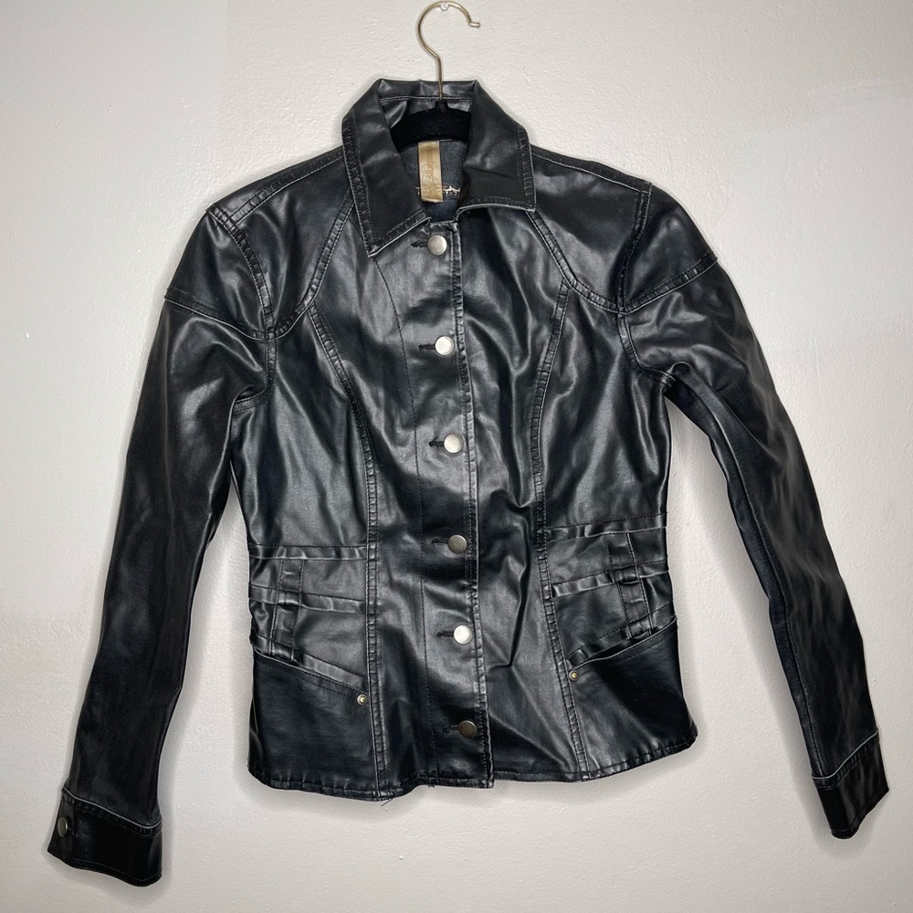 No Boundaries Pleather Jacket - Gem